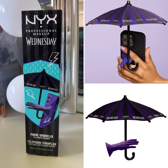 NYX | Accessories | Limited Edition Nyx Wednesday Phone Umbrella Cell ...